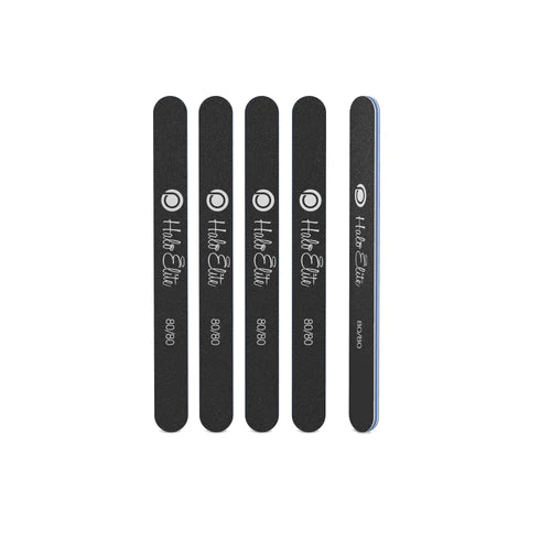 Halo Elite Black Straight File 80/80 - 5 pack – Hair Supplies Direct